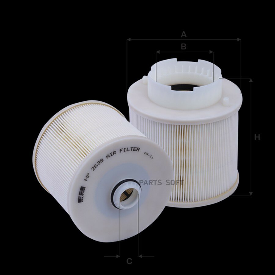 Фильтр воздушный AUDI A6/S6/ALLROAD 2005- AUDI A6/S6/ALLROAD 2005-> FIL FILTER H от официального дистрибьютора, FIL FILTER, артикул HP2638