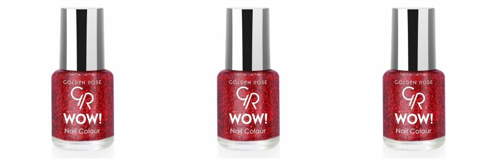 Golden Rose Лак для ногтей WOW! Nail Color, тон 209, 3 шт.