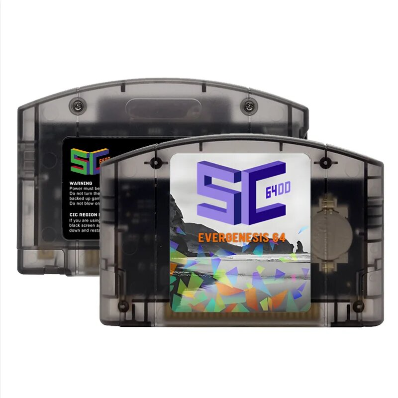 Игровой картридж Evergenesis 64 SC64 800 в 1 для N64 16 ГБ Black 16G