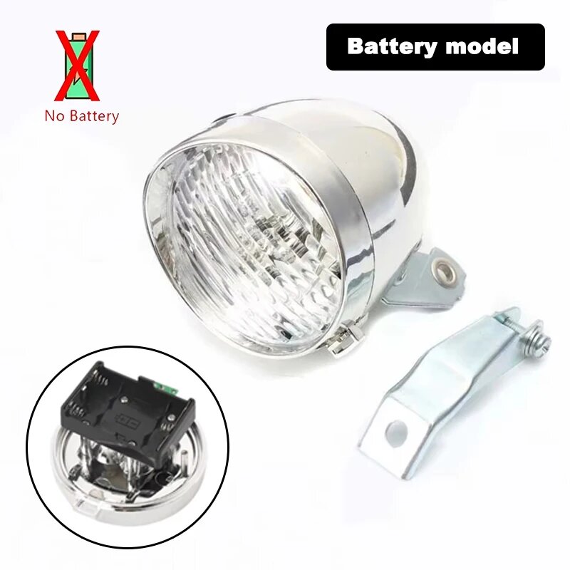 Винтажная велофара 3 LED, белый