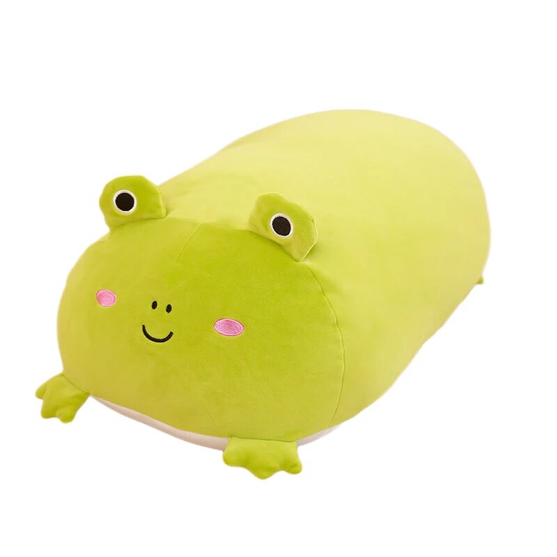Плюшевая подушка-игрушка Yobush 30/60 см Green frog, 30cm