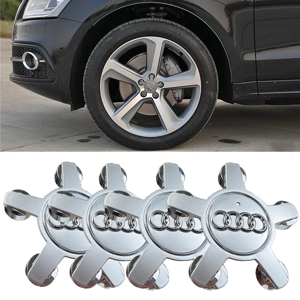 Колпачки Audi Silver 4 шт, 135 мм, 8R0601165