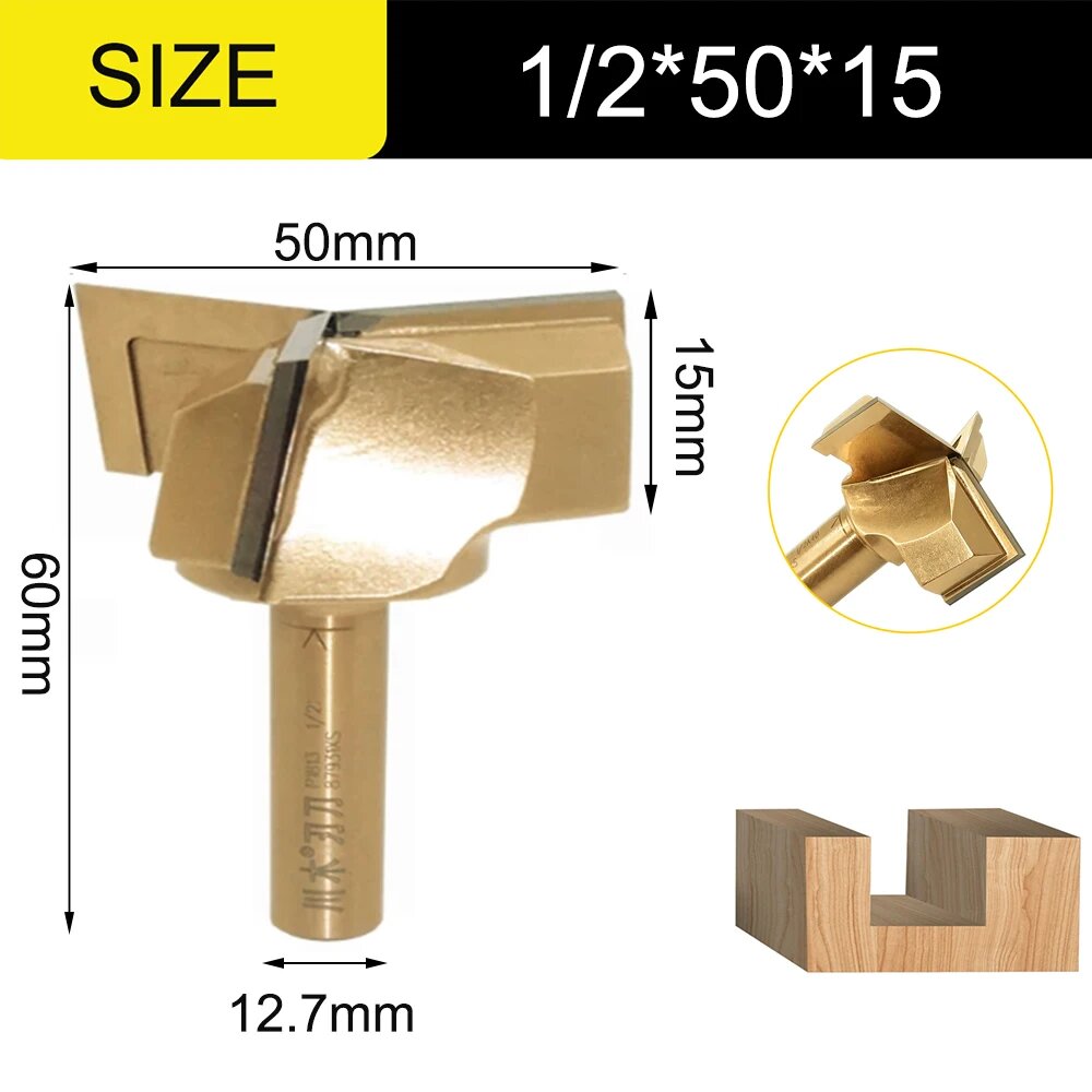 Концевая фреза Vsharp Chuanmu Diamond 3D для МДФ и фанеры 12.7x50x15