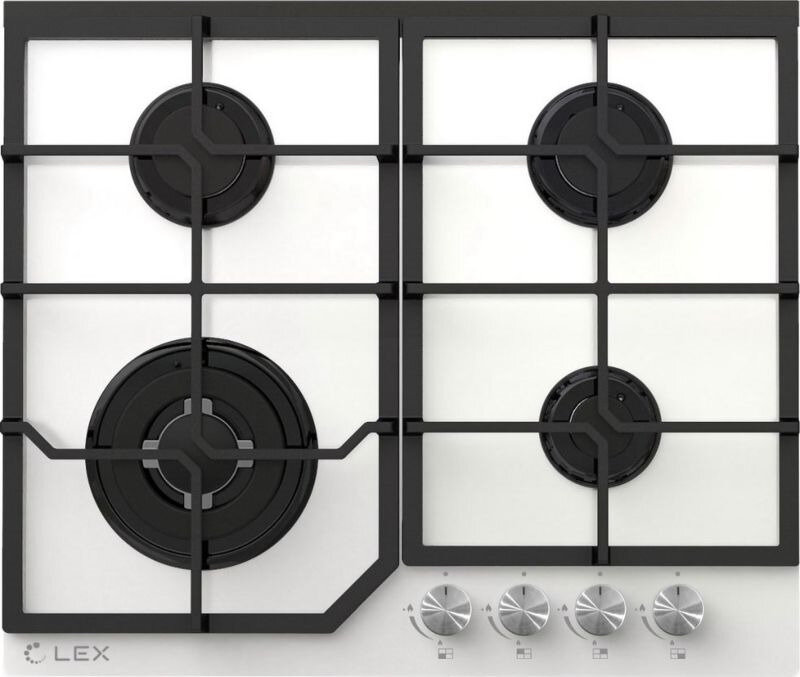 Газовая варочная поверхность Lex GVG 640-1 WH белый (chao000210)