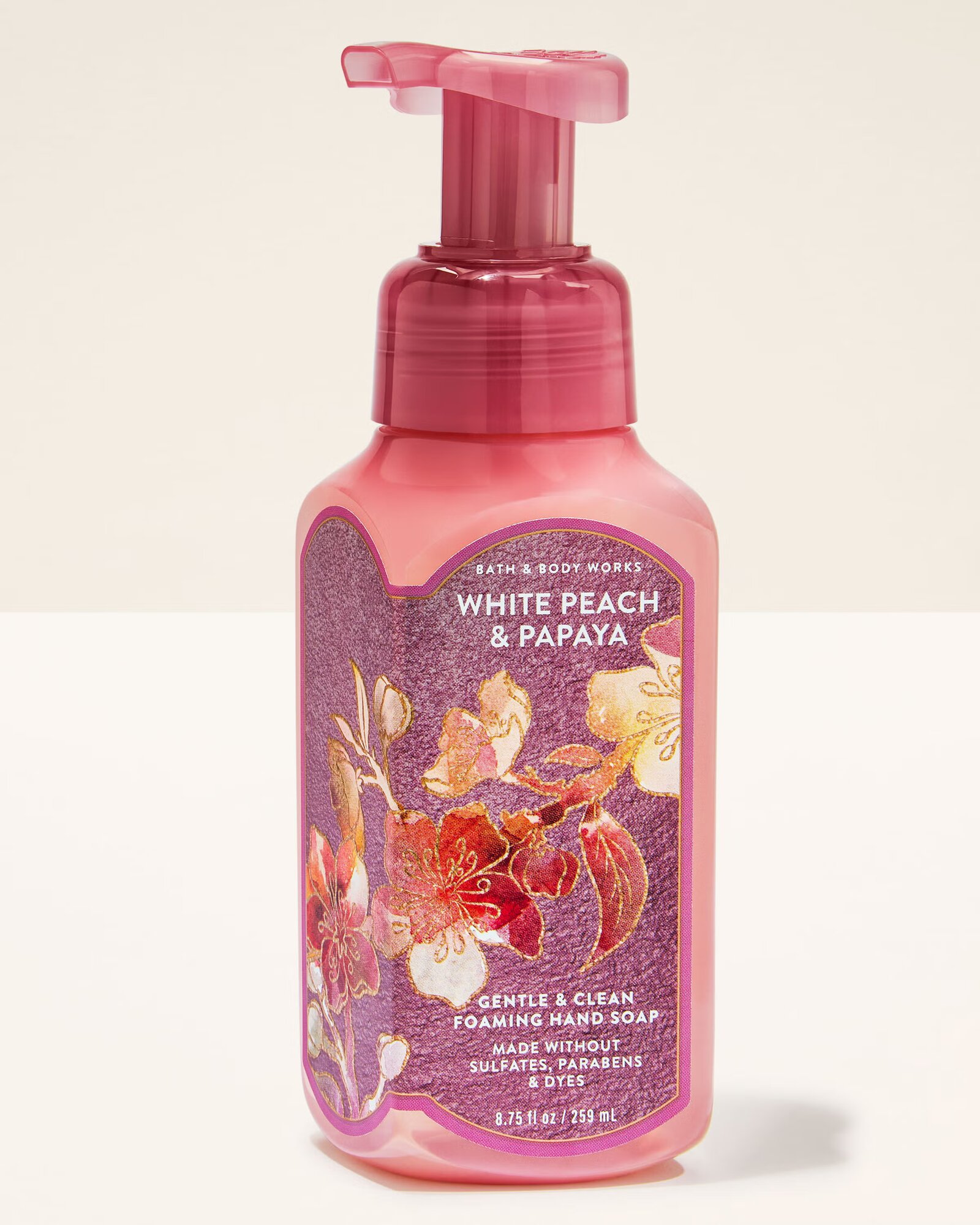 Bath and Body Works мыло пенка для рук, 259 мл, White Peach & Papaya