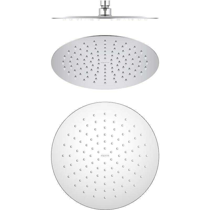 Верхний душ Aquatek AQ2073CR 250х250 мм, хром, на кронштейн, с регулировкой угла наклона