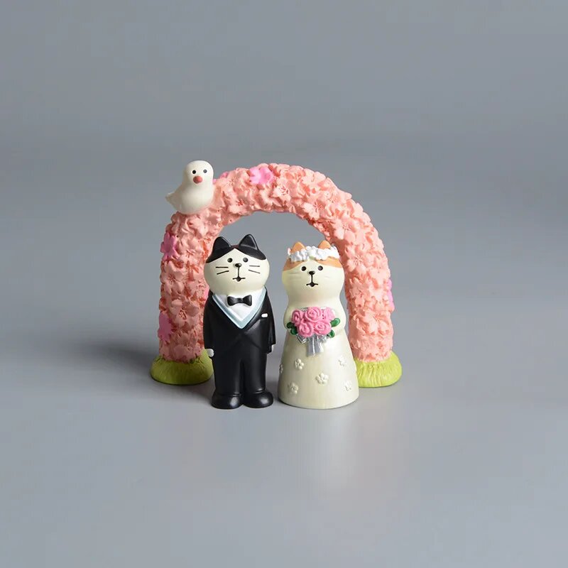 Мини арка для свадьбы котики из смолы, 3 шт.