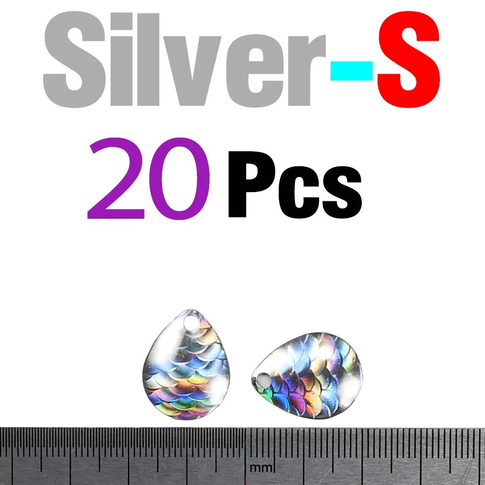 Голографические лепестки для приманок Silver-S, 20 шт.