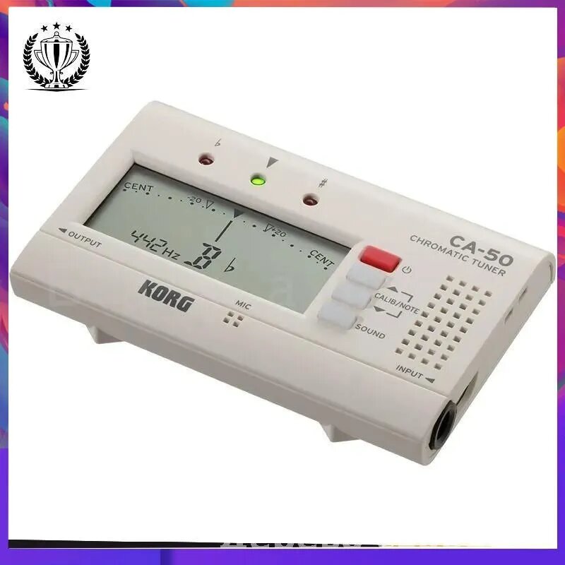 GM KORG CA-50 Хроматический Тюнер для Акустической Гитары Белый 1 шт.