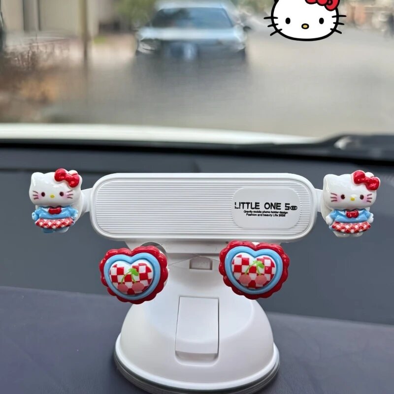 Держатель для телефона Hello Kitty на воздуховод и приборную панель автомобиля, Hello kitty3
