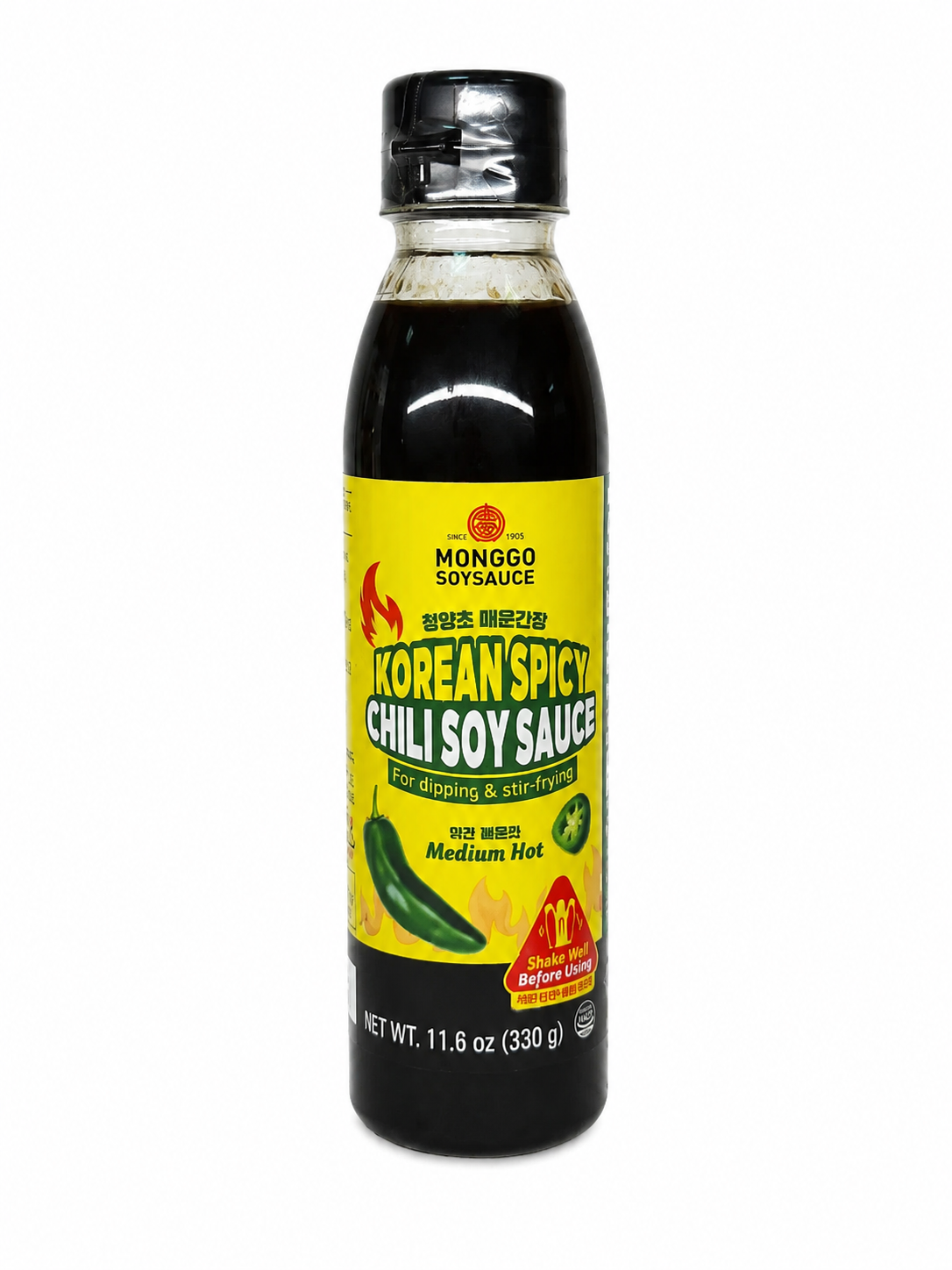 Соевый соус Monggo Korean Spicy среднеострый 330 мл