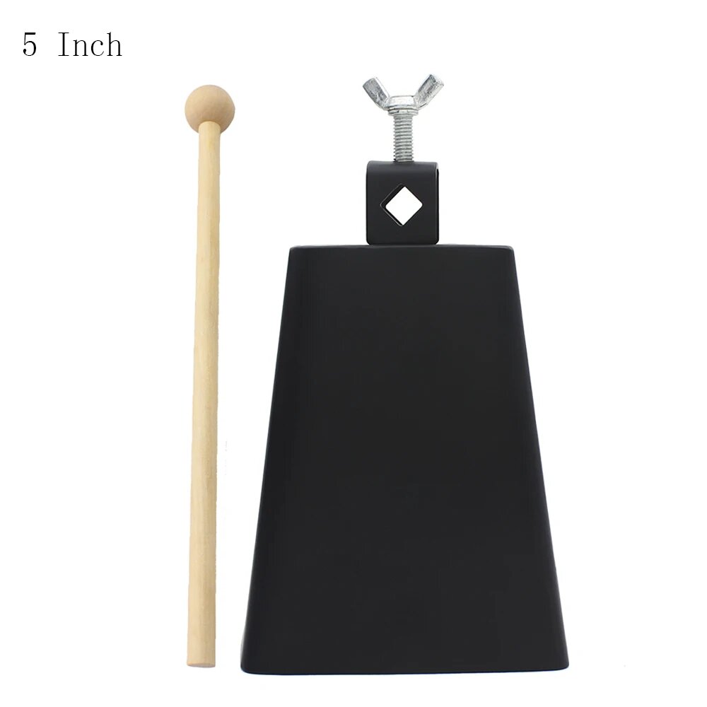 Колокольчик SLADE Jazz 4/5/6/7/8 дюймов черный сталь 5 Inch Cowbell