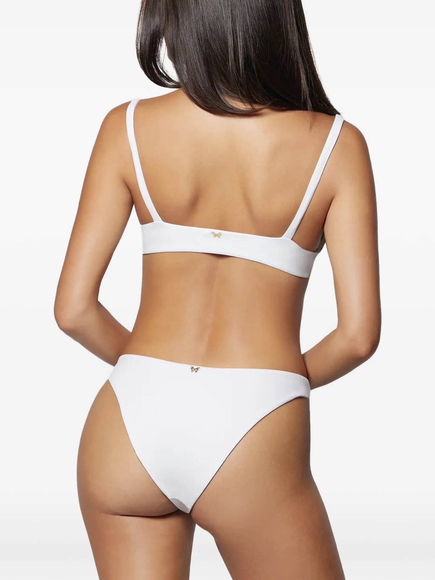 Купальник Kiki De Montparnasse Echauffe Swim, размер 42, бежевый/белый — фото 1