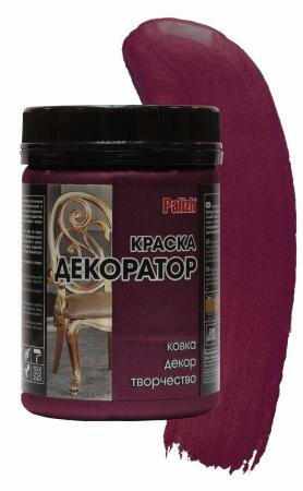 Краска-колер акриловая Palizh №153 аметист (перламутр декоратор), 0,25кг для декора, для всех видов ЛКМ, для базы А, С