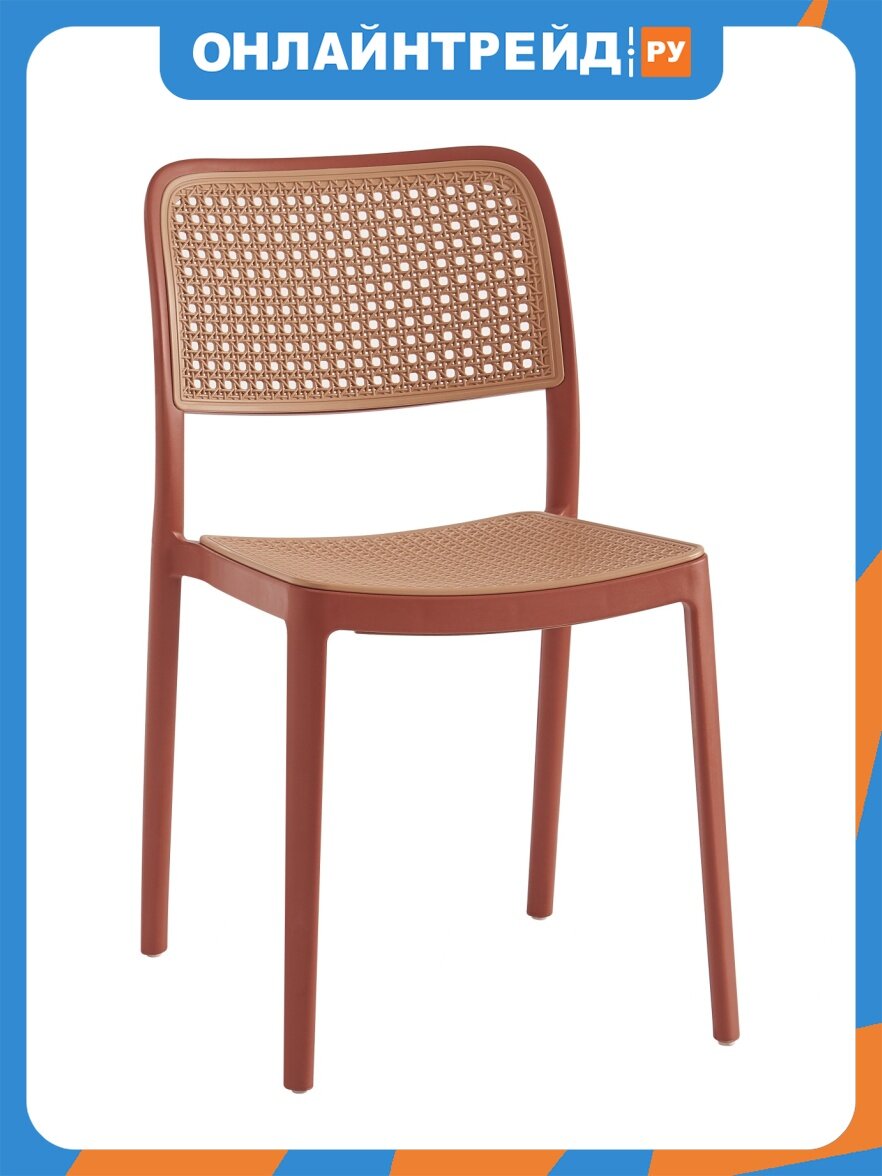 Стул обеденный Stool Group Yona, пластиковый, красный