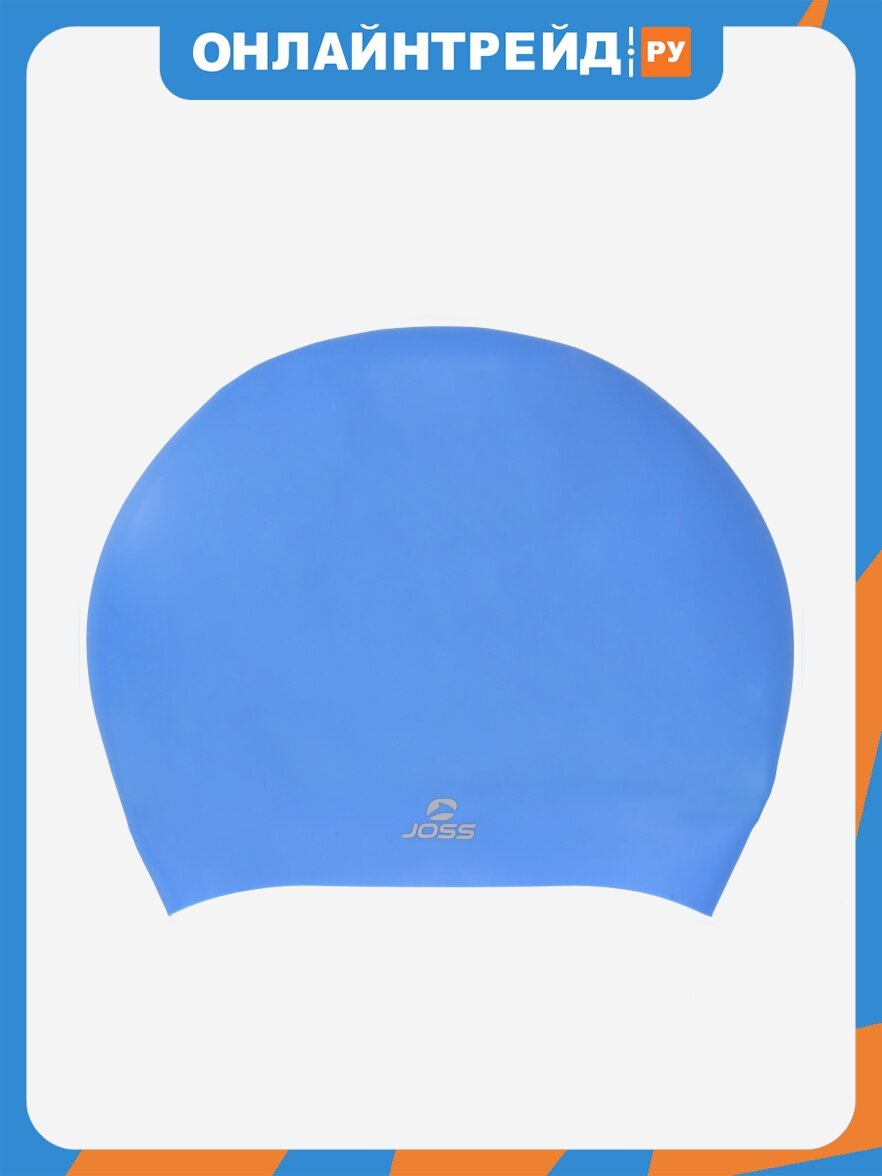 Шапочка для плавания Joss Silicone swim cap, blue, размер 57, 102152JSS-Z2