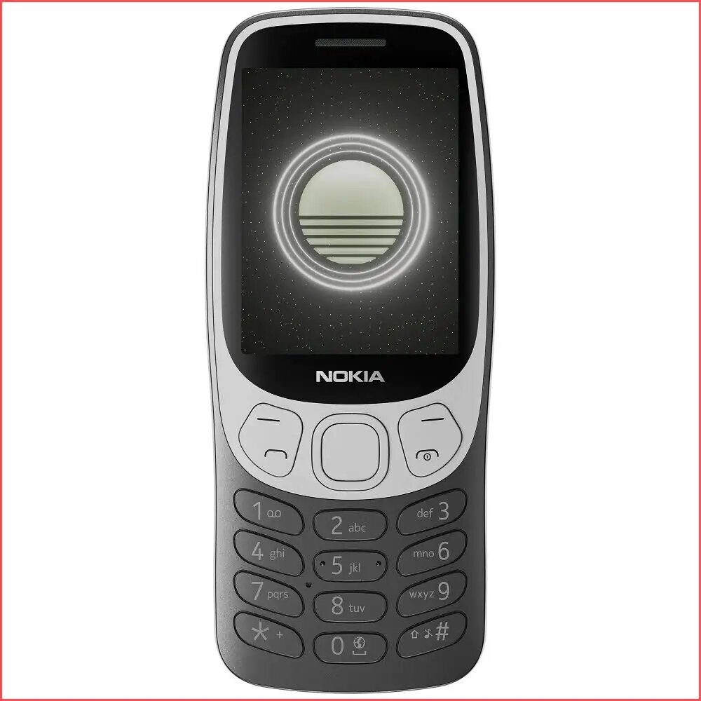 Кнопочный телефон NOKIA 3210 4G, Dual Sim, EAC, черный (TA-1618)