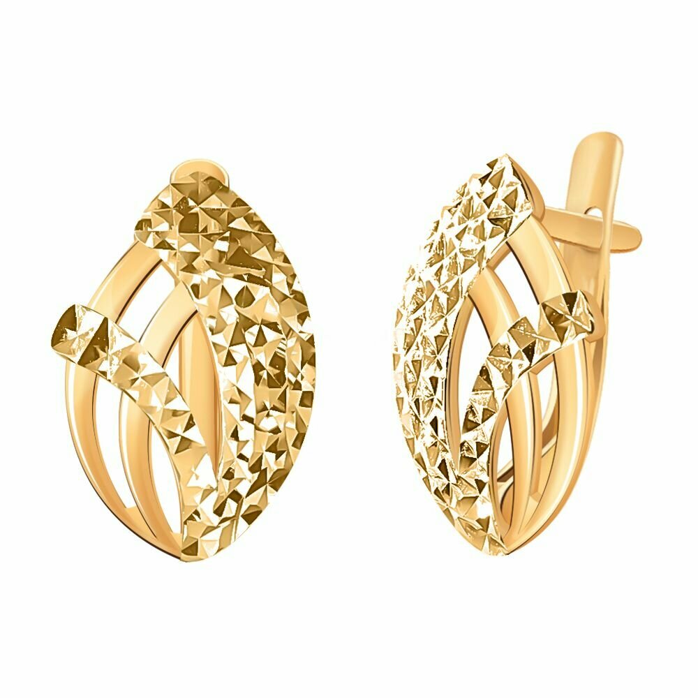 Серьги, золото, 585 проба