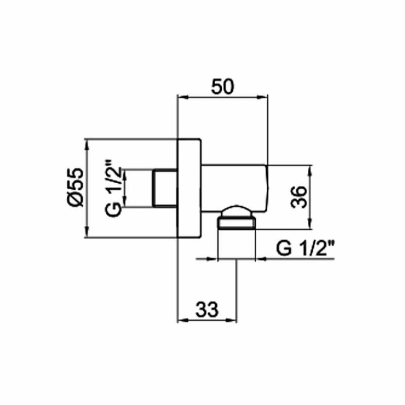 Шланговое подключение Webert Comfort AC0344065 Бронза