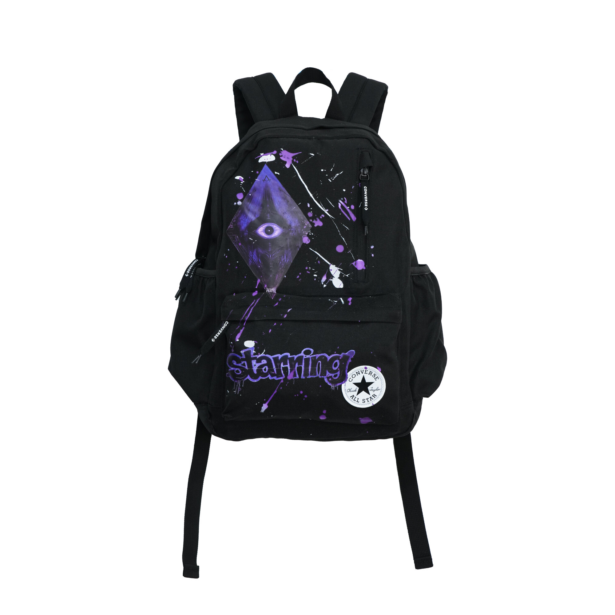 Рюкзак унисекс Converse Polyester Graffiti, Eye Of Demon, черный 1420218030