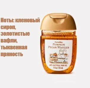 Bath & Body Works / Санитайзер для рук антисептик Pumpkin Pecan Waffles