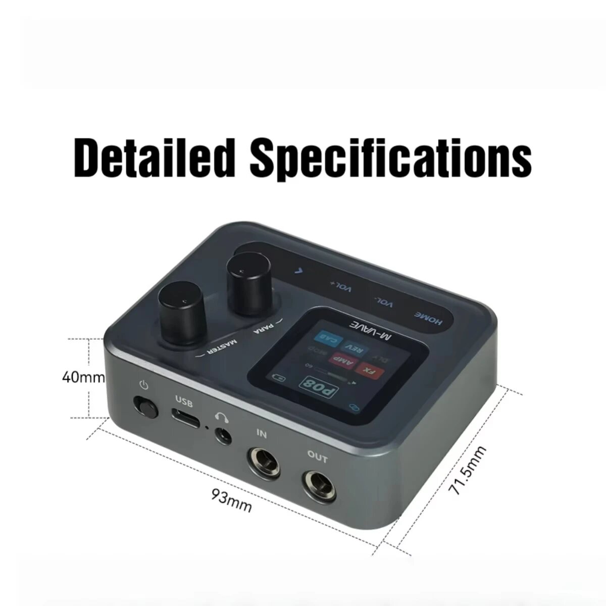 M-VAVE Pocket AMP гитарный мультиэффектор — фото 1