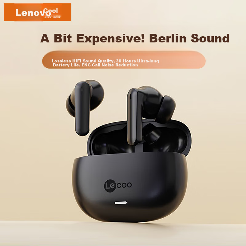 Lenovo Lai Ku EW322 беспроводные наушники с Bluetooth и сенсорным управлением, шумоподавление для музыки, игр, спорта и