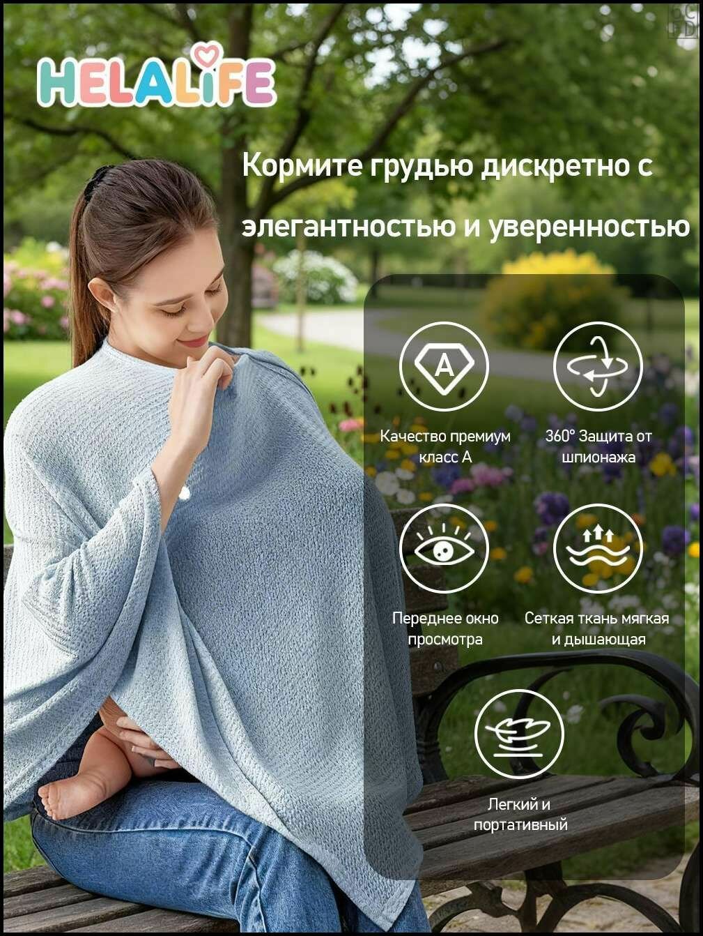 Многоцелевые маски для грудного вскармливания Полотенце для кормления грудью синий