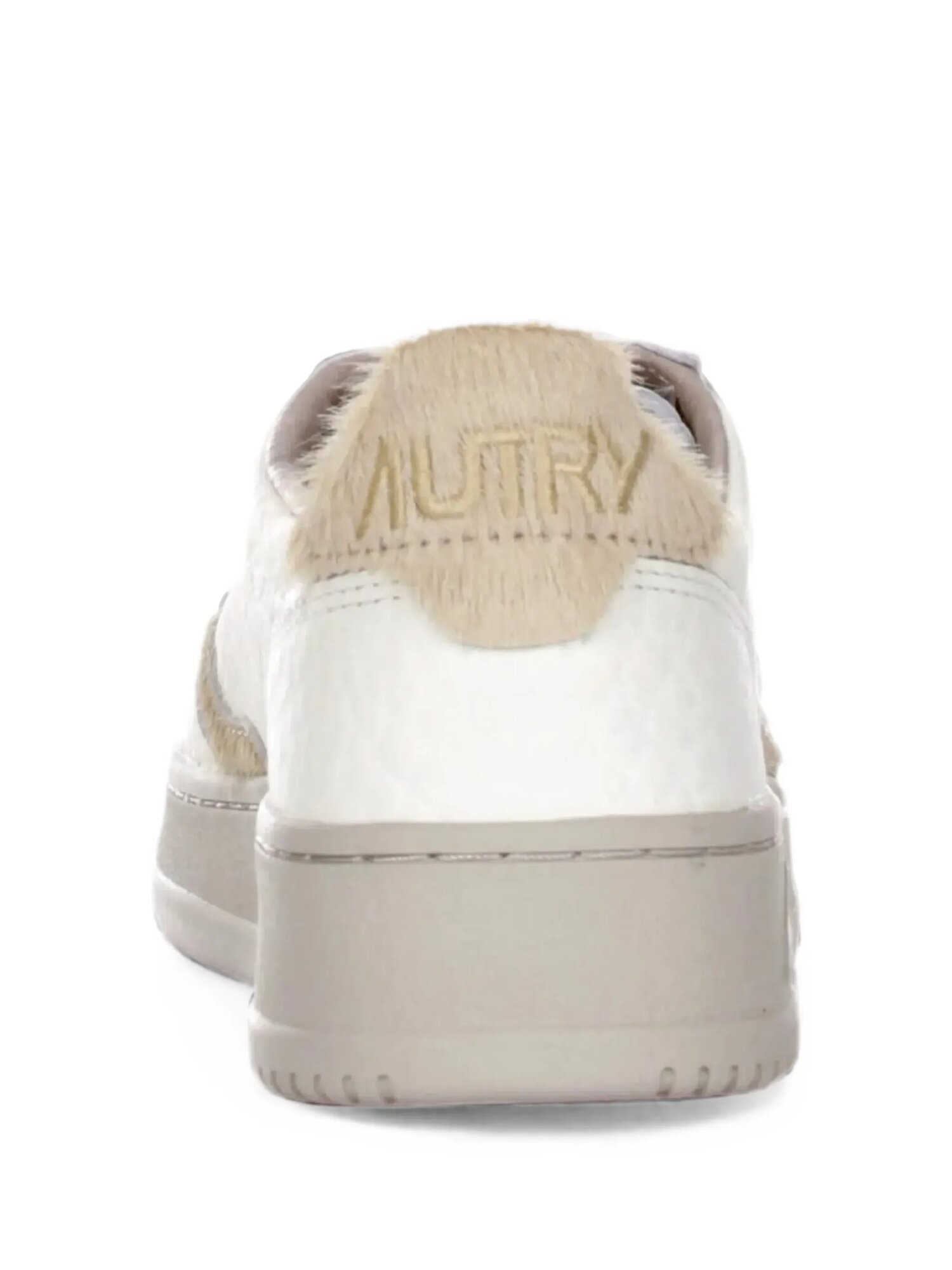 Кроссовки AUTRY Medalist pony-effect sneakers, размер 40, бежевый/белый — фото 1