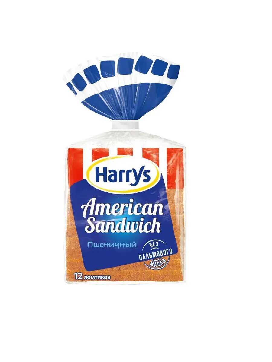Harry's Хлеб American Sandwich пшеничный, 470 г