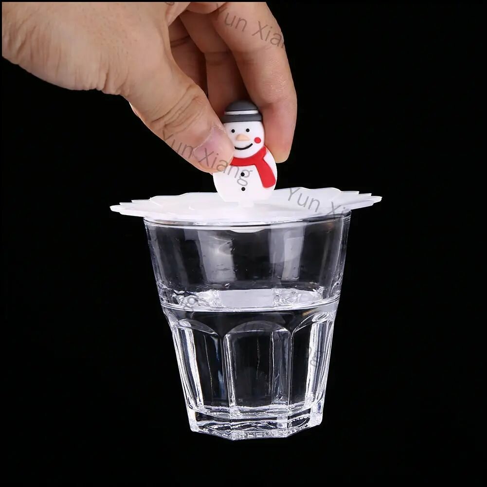 Чехол на бутылку, кружку "Red scarf snowman", 1 шт