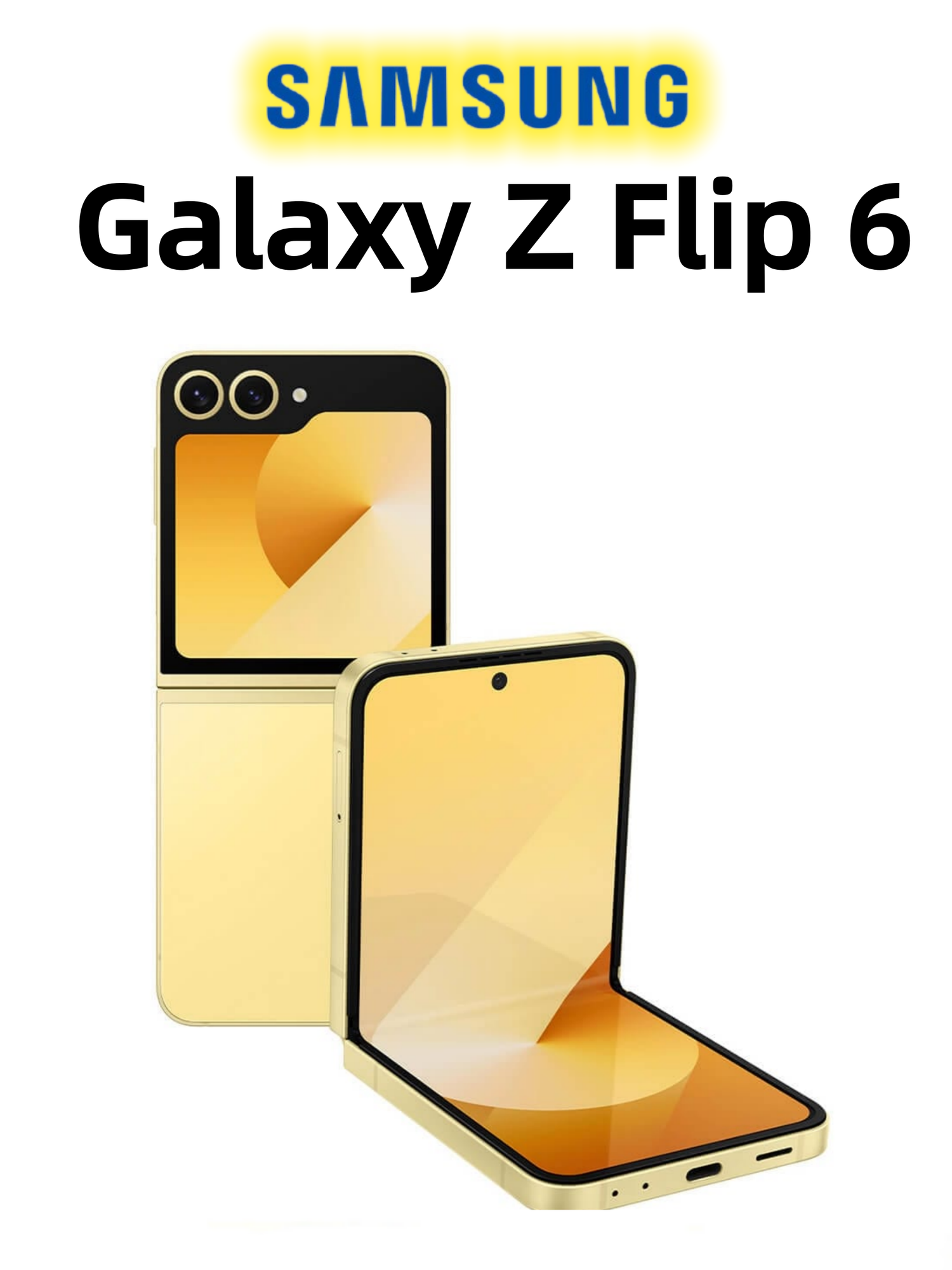 Смартфон Samsung Galaxy Z Flip6 12/256 ГБ, nano SIM + eSIM,100% Поддержка русского языка совершенно новый желт