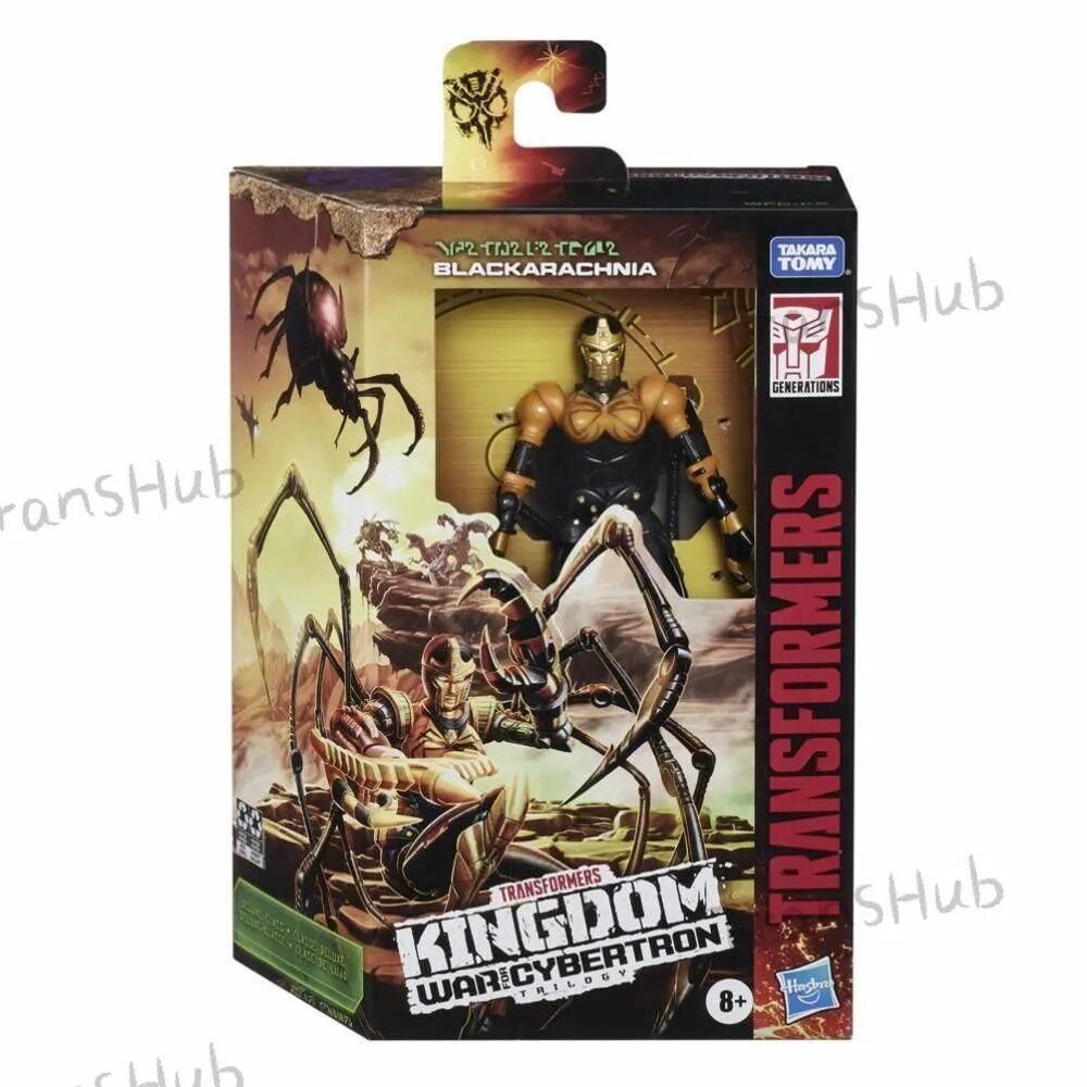 Трансформеры игрушки Hasbro Transformers Kingdom War For Cybertron Trilogy WFC-K5 Blackarachnia 14cm F0670 Классические модели