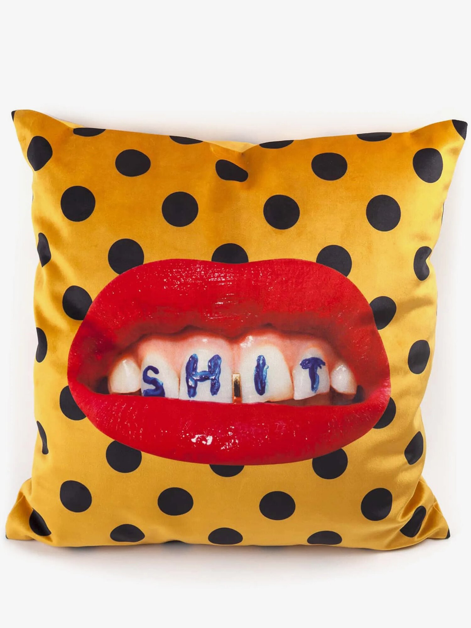 Подушка Shit (50 x 50 см), OneSize , ochre yellow