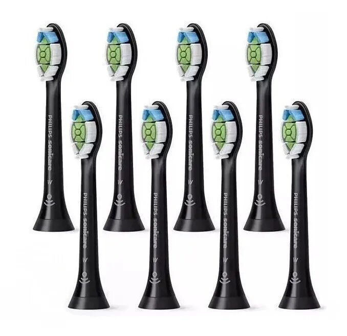 Насадки Philips HX6068/13 W2 Optimal White Черные (8 шт)