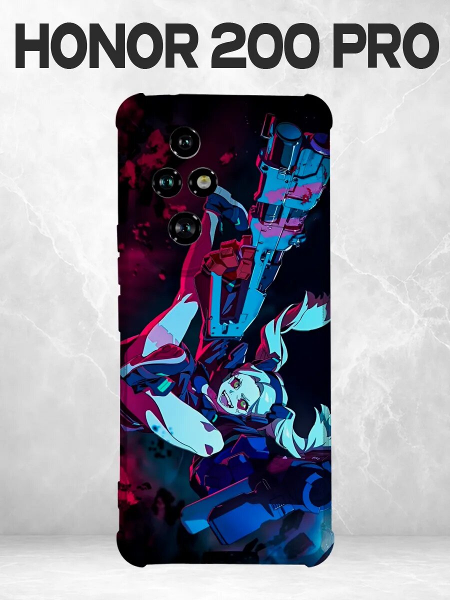 Чехол на Honor 200 Pro киберпанк неон аниме