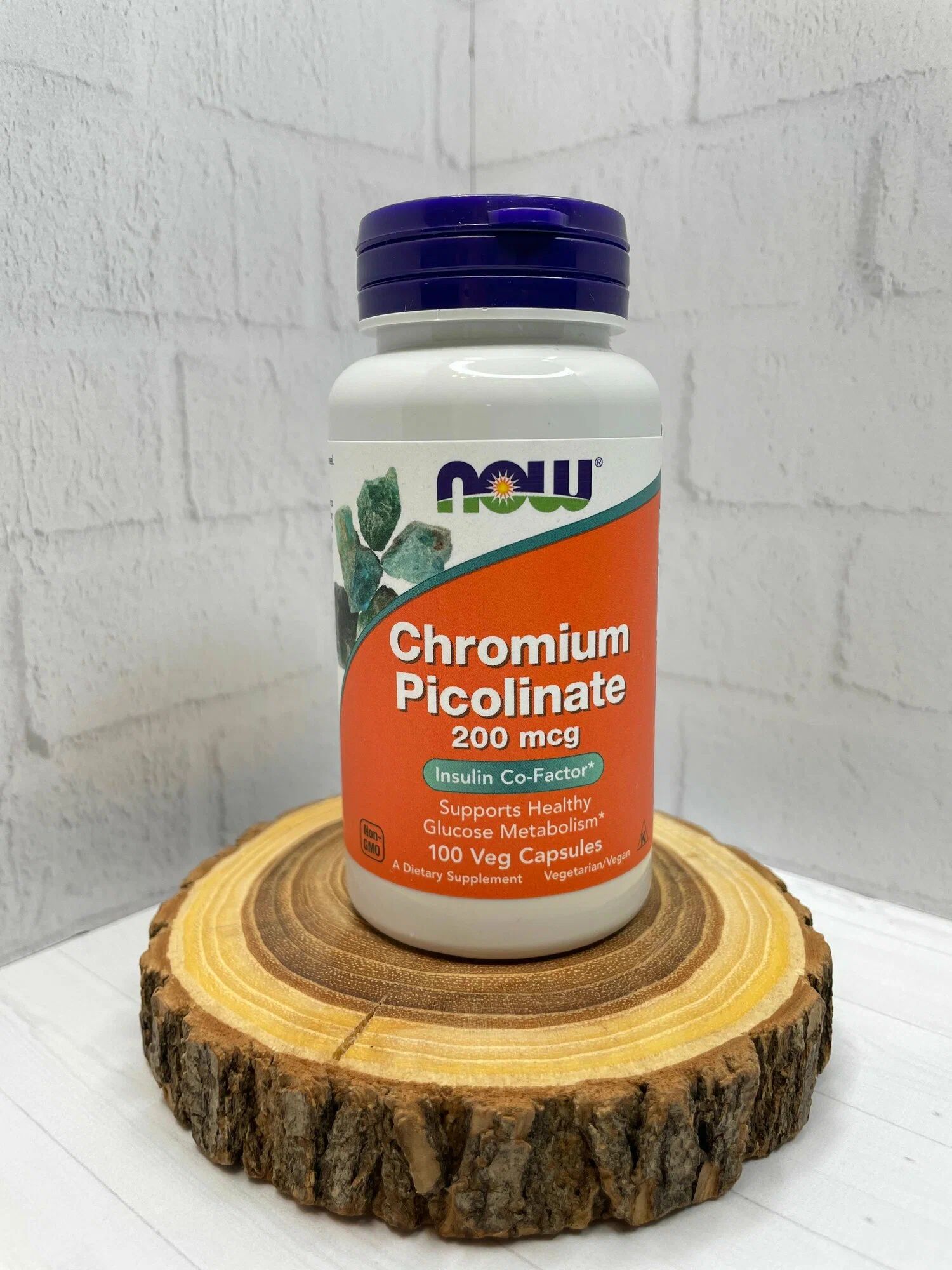 NOW Chromium Picolinate 200mcg 100 V-капс
