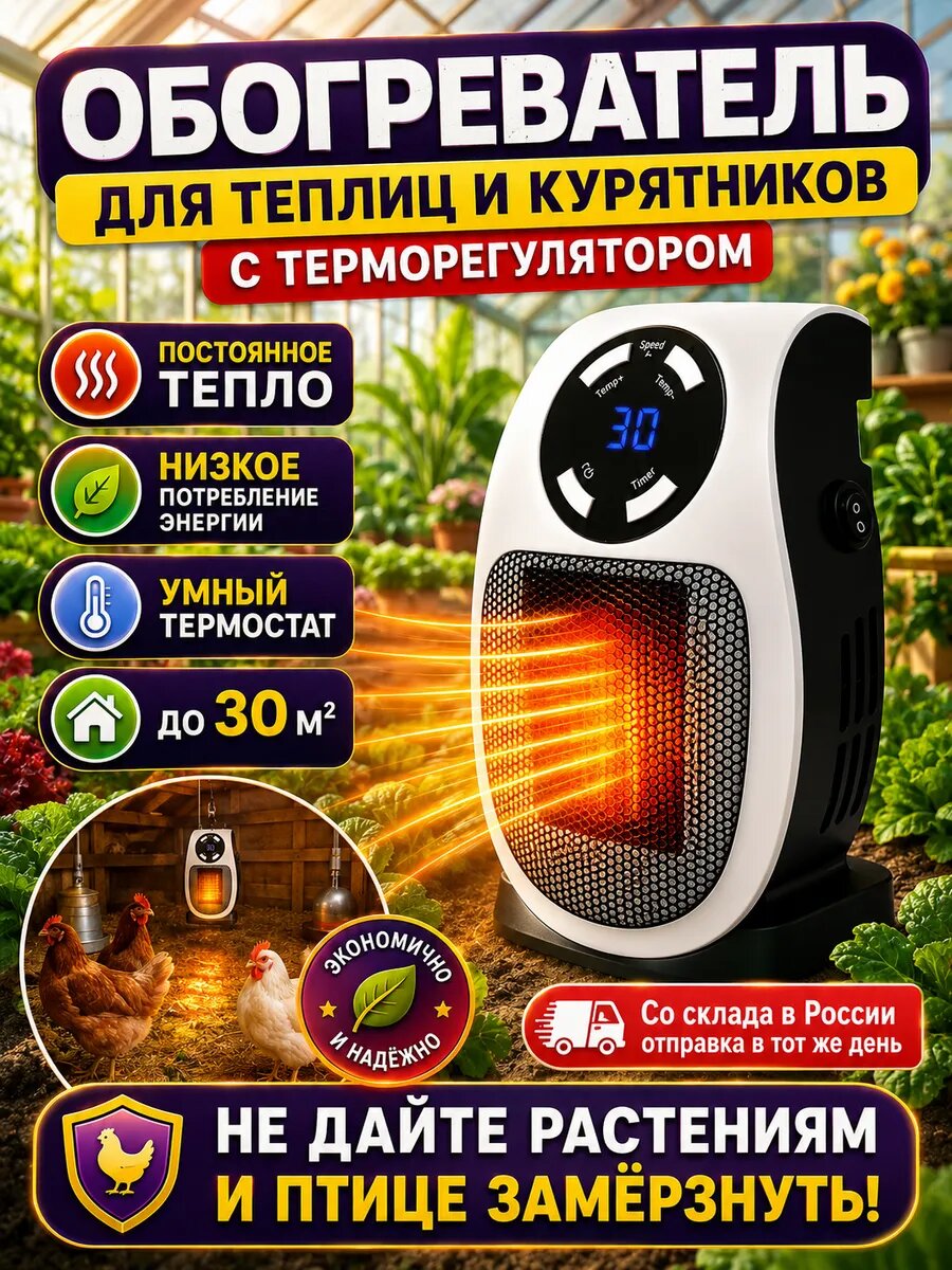 Обогреватель для теплицы с терморегулятором инфракрасный