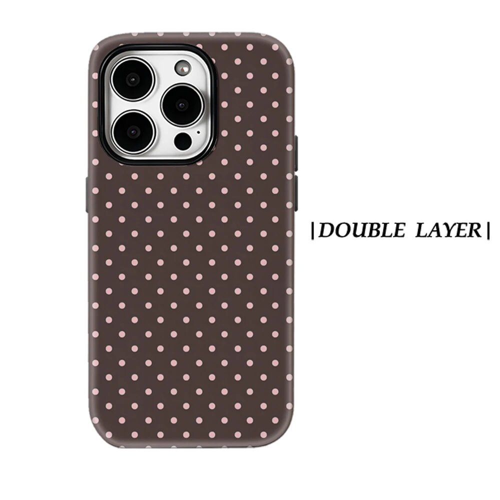 Чехол Mauve Dot Drift для iPhone 17: Магнитный, двухслойный, прочный, для iPhone 17, 16, iPhone 16e