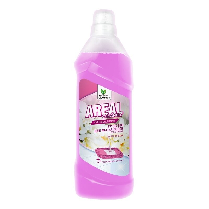 AVS CG8135 Моющее средство для мытья пола Areal "Фрезия" (концентрат) 1 л. Clean&Green CG8135