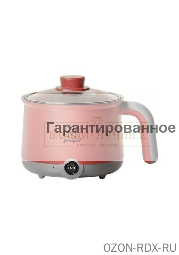 Многофункциональная электрическая мини-плита с керамическим антипригарным покрытием и регулируемой мощностью, идеальная для приготовления супа и рамена в путешествиях и общежитии