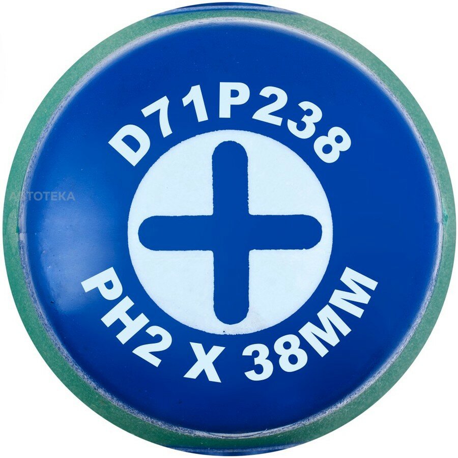 Отвертка стержневая крестовая ANTI-SLIP GRIP PH2х38 мм JONNESWAY D71P238