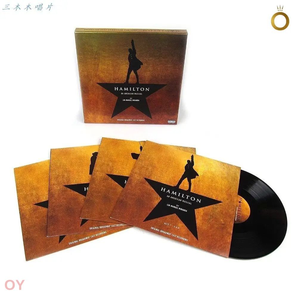 Виниловая пластинка LP Lin-Manuel Miranda Hamilton (4LP, винил, бокс-сет, саундтрек мюзикла, Новый, запечатанный)