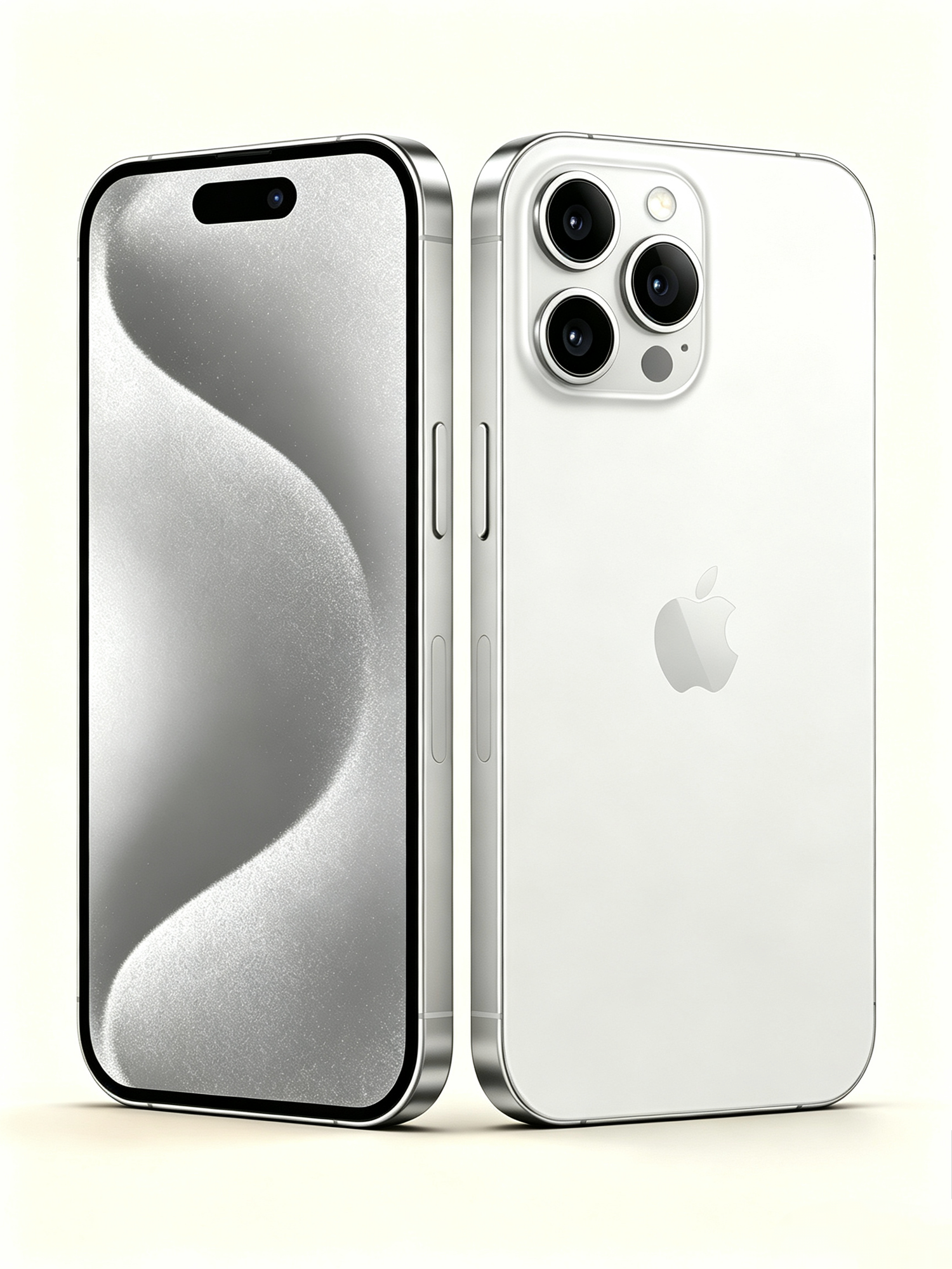 (Официальная гарантия) Смартфон Оригинал Apple iPhone 15 Pro 128ГБ White Titanium, 6.1" OLED, 5G, NFC, без RuStore