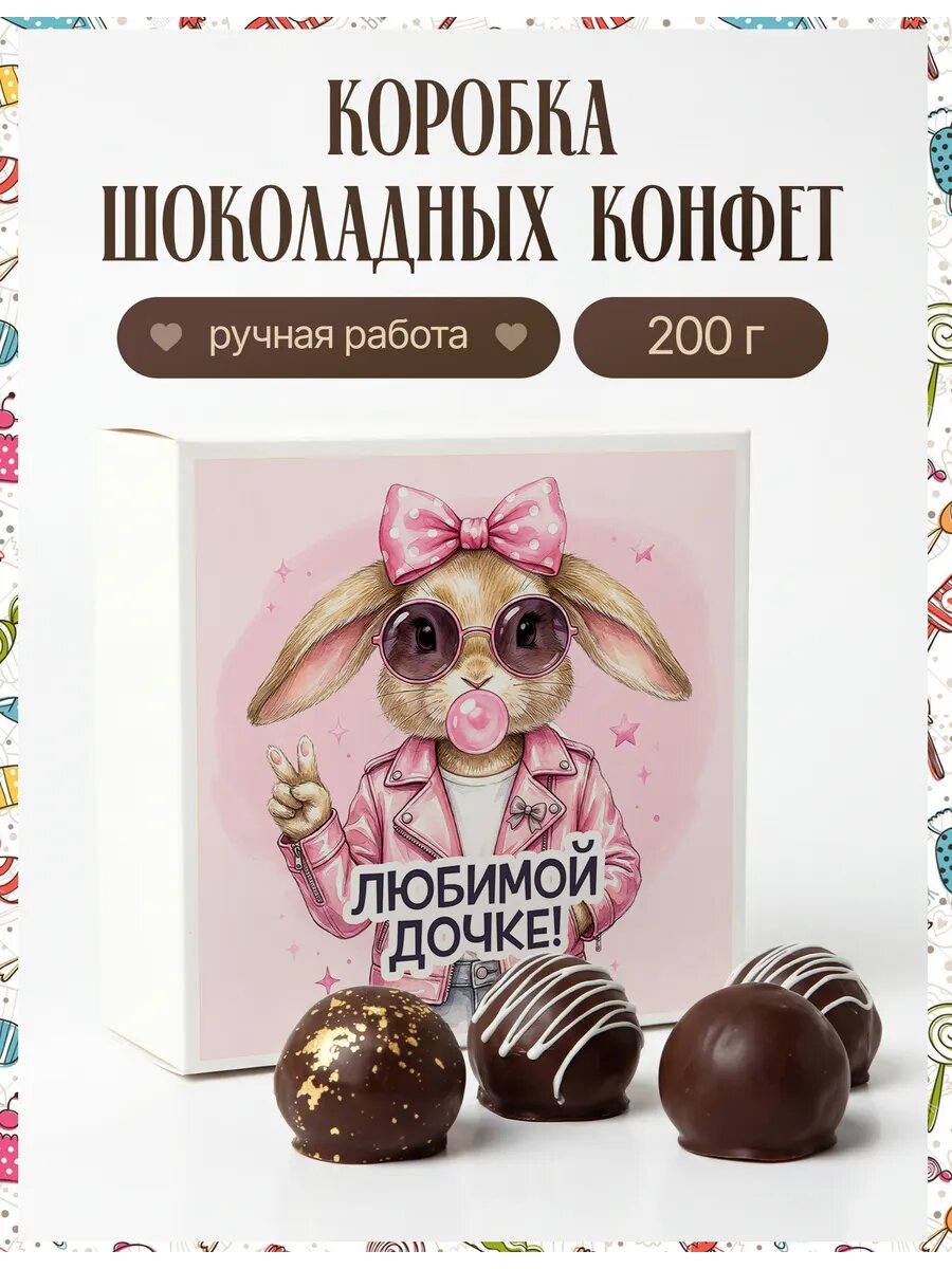 Конфеты подарочные. Любимой дочке! №2