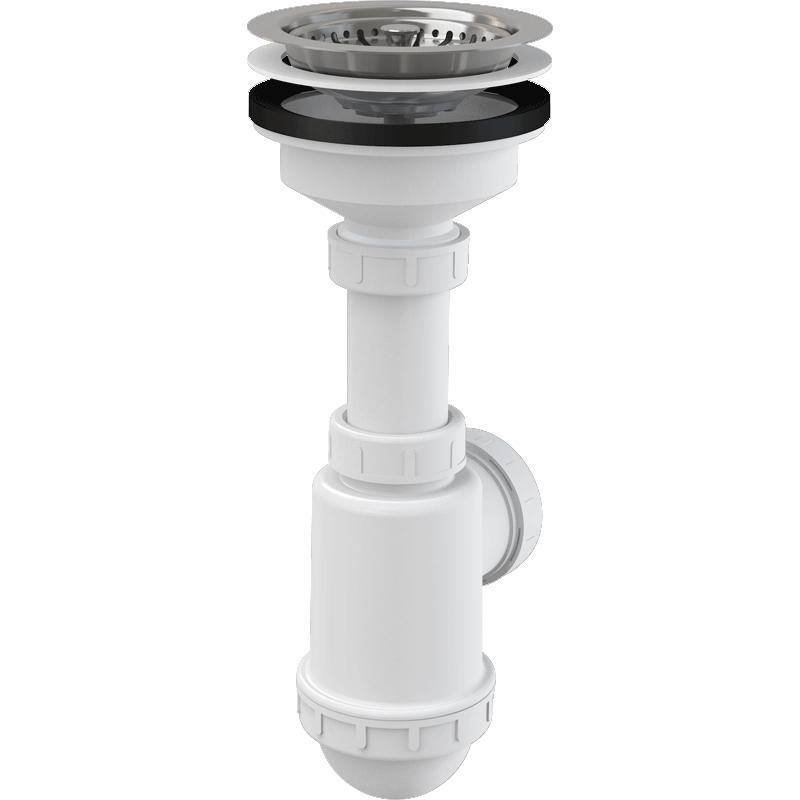 Сифон для кухонной мойки Alcaplast A446-DN50 40 Белый