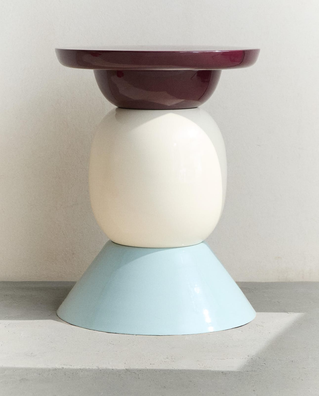 Приставной столик ZARA HOME металлический с геометрическими фигурами, многоцветный, 50.5 x 38 x 38 см 1741/072/999-99