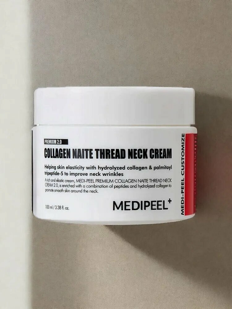 Лифтинг-крем для шеи с пептидами и коллагеном Medi-Peel Premium Collagen Naite Thread Neck Cream 2.0 100мл11
