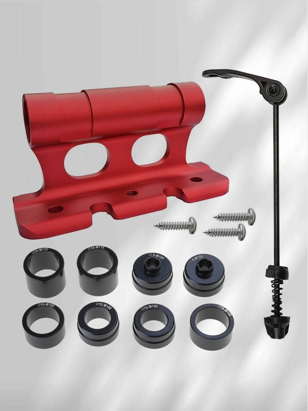 Крепление для вилки велосипеда на рейлинги, красный