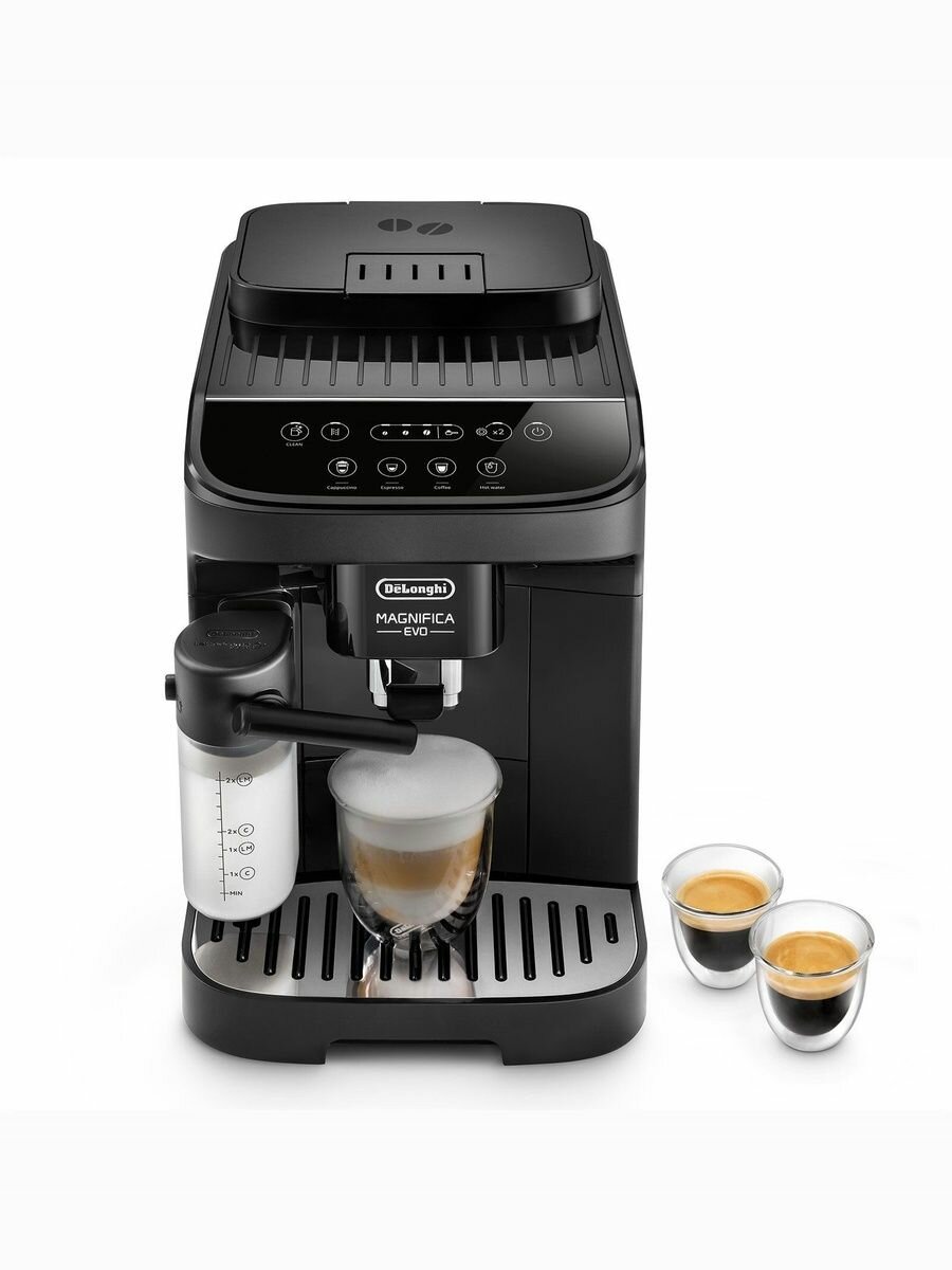 Автоматическая Кофемашина DeLonghi ECAM293.52. B, зерновой, молотый, мощность 1450, 15 бар, 13 степеней помола, дисплей, черный, сенсорное управление